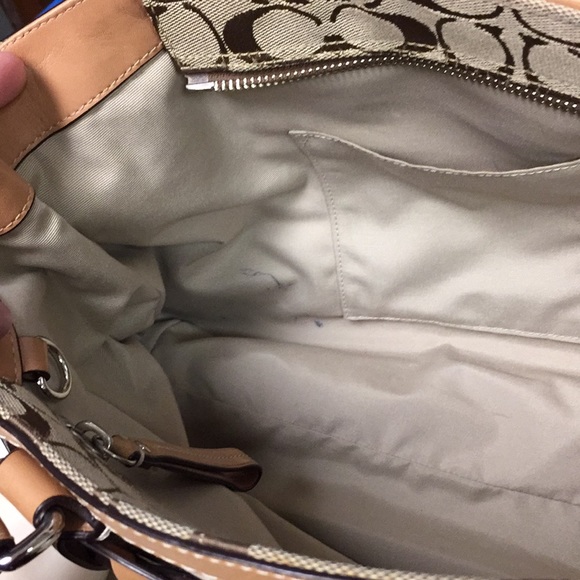 Coach | Bags | Coach Hampton Carryall Satchel Tote Monogram And Braided ...